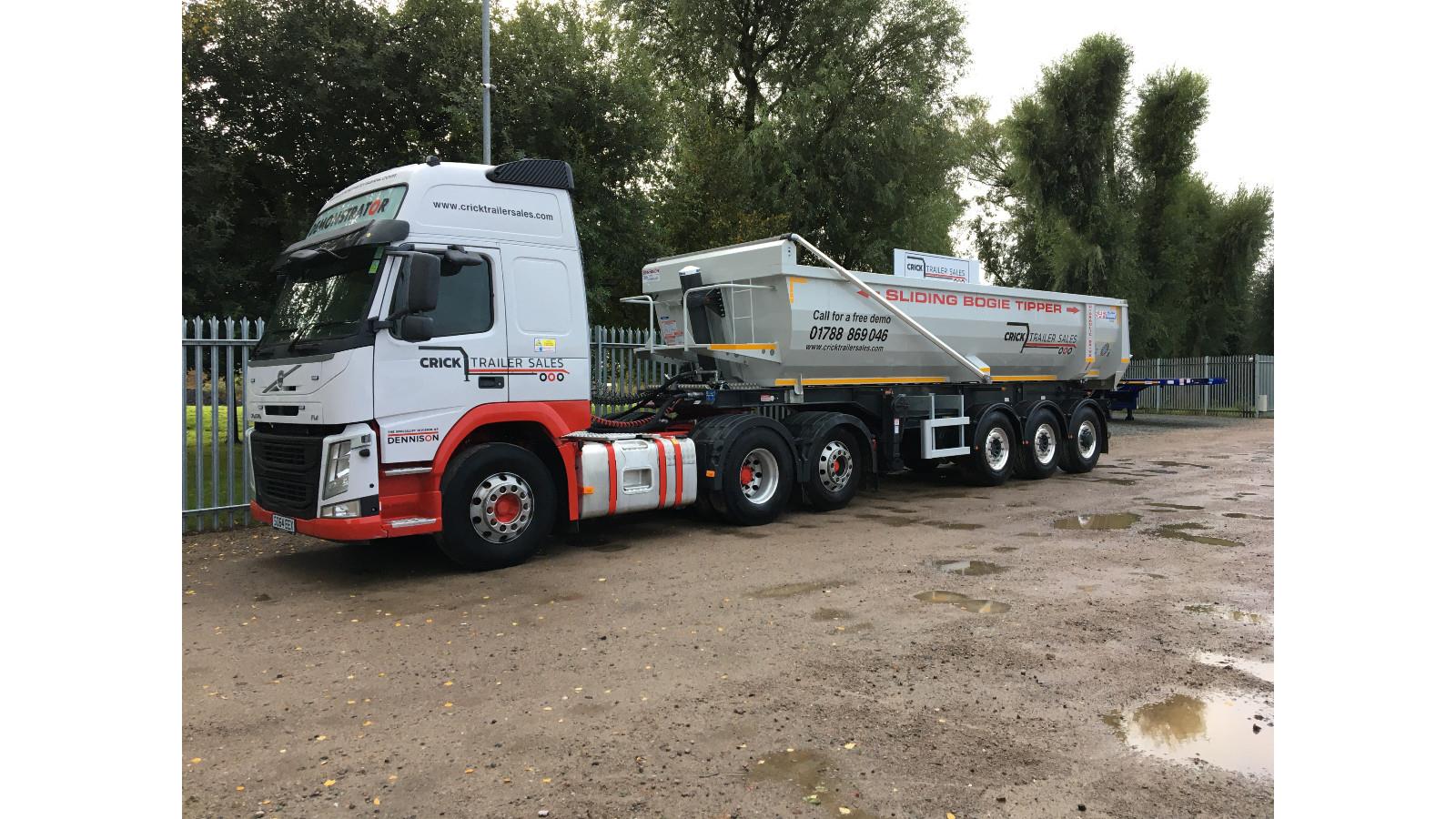 Builders' Merchants News - New Sliding Bogie Tipper with Hydraulic ...