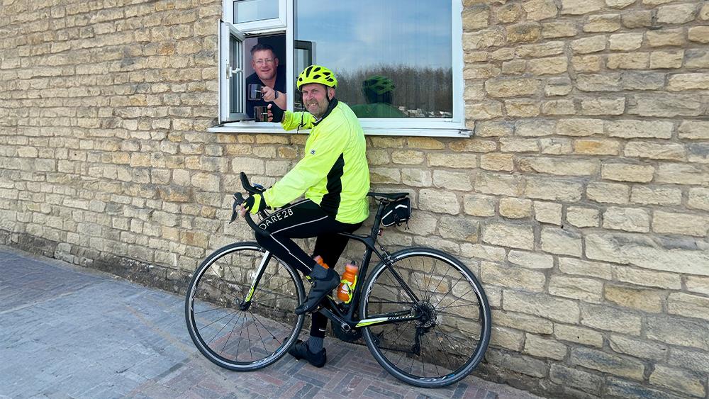 Builders' Merchants News - Pavestone employee is cycling the extra miles