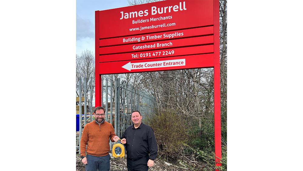 Builders' Merchants News - James Burrell installs life-saving equipment