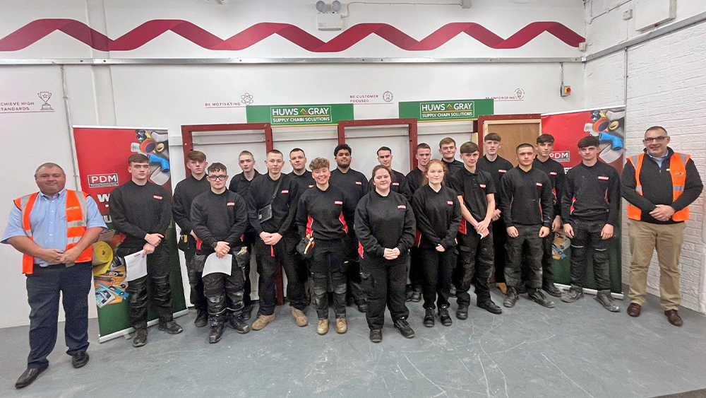 Builders' Merchants News - Huws Gray donates tools to students